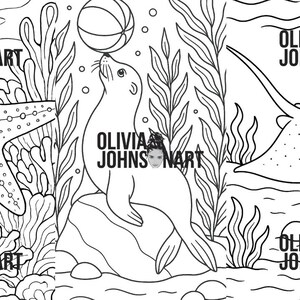 Under the Sea Adventures Coloring Book - Etsy