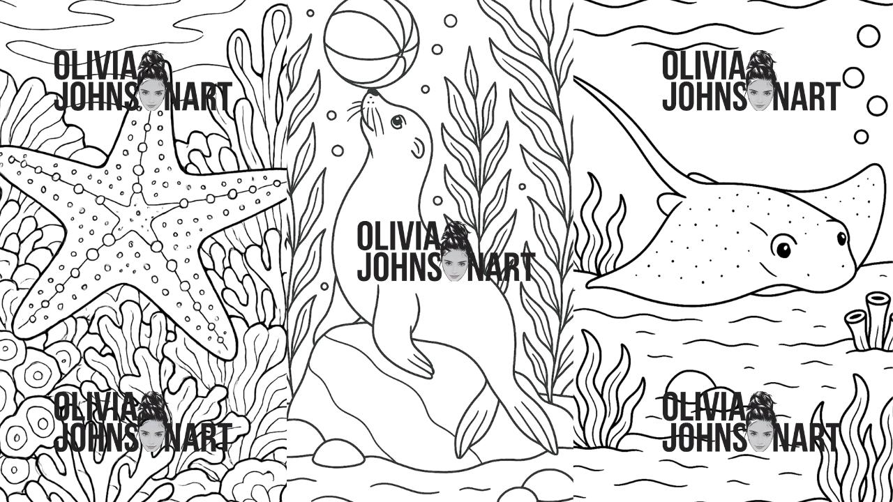 Under the Sea Adventures Coloring Book - Etsy