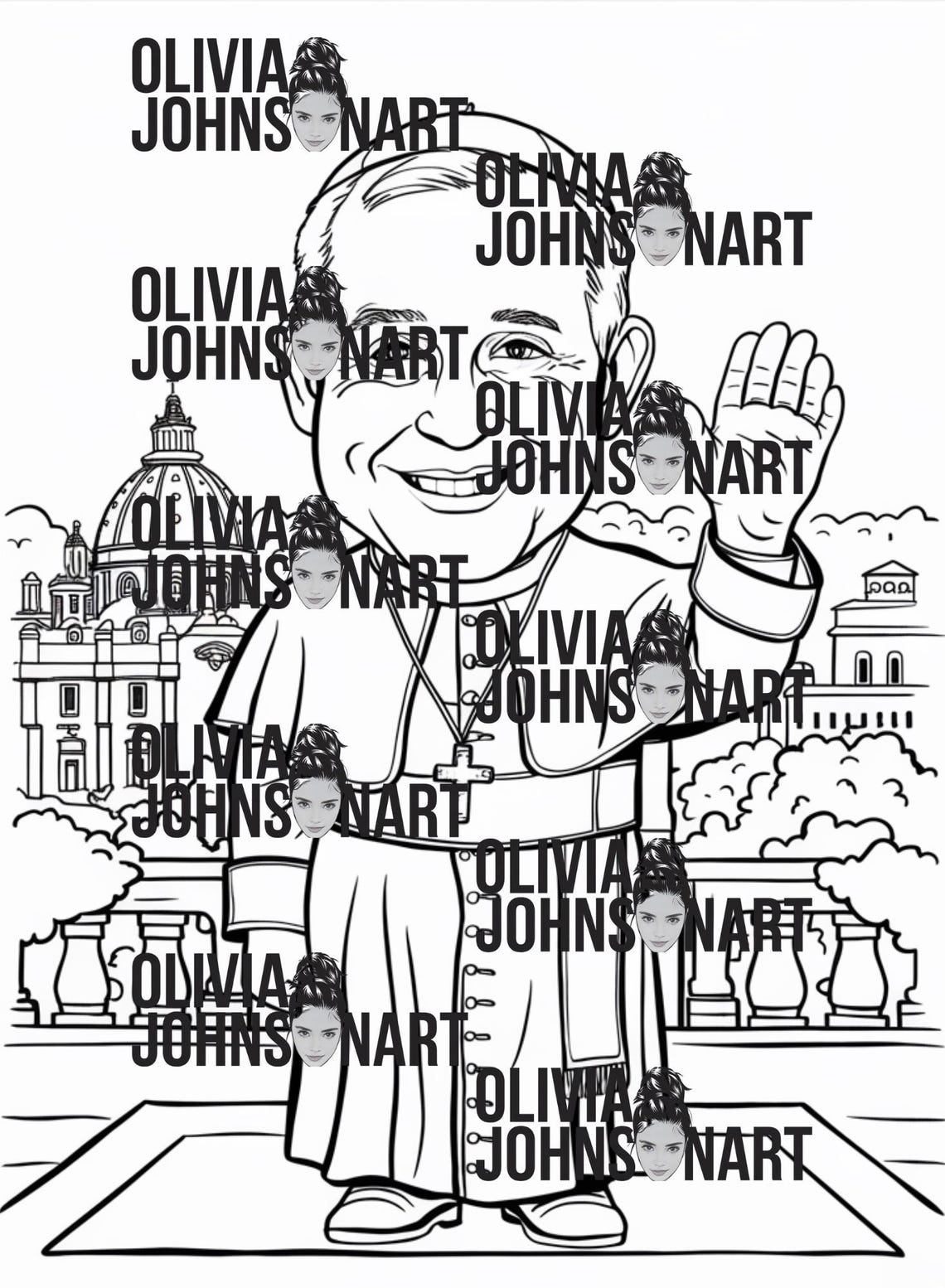 Pope Francis A Life of Faith and Compassion Coloring Book - Etsy