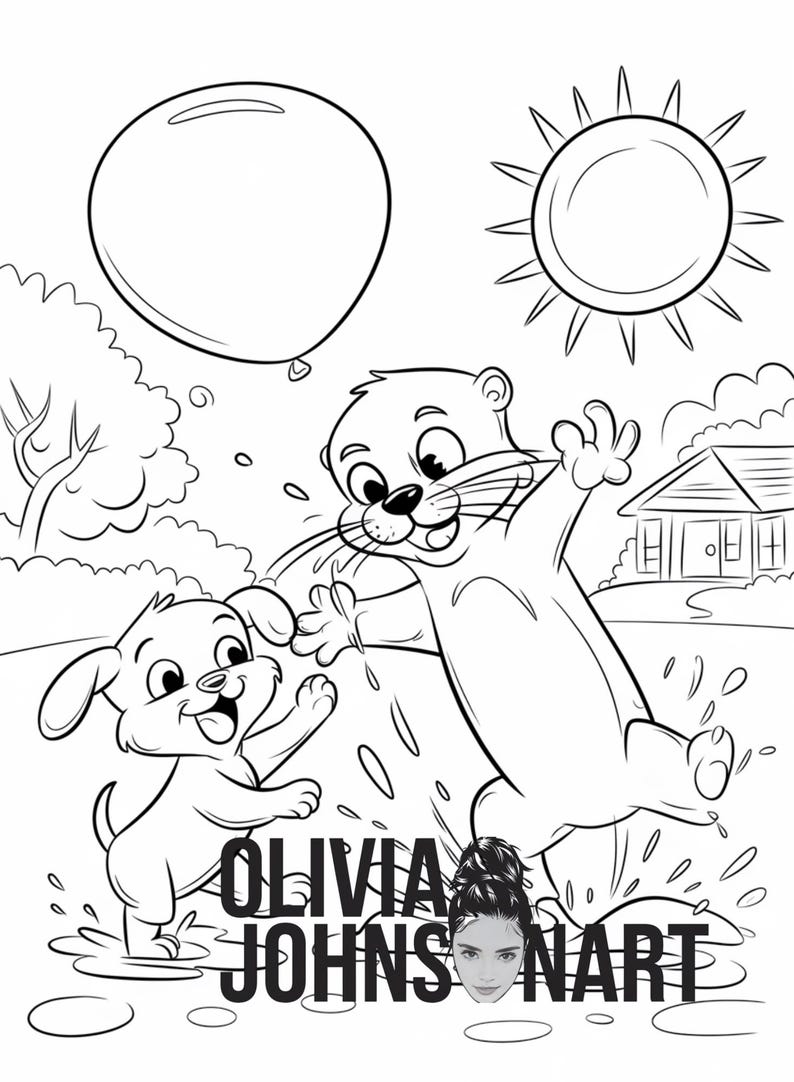 Summer Fun With Cute Critters Coloring Book - Etsy