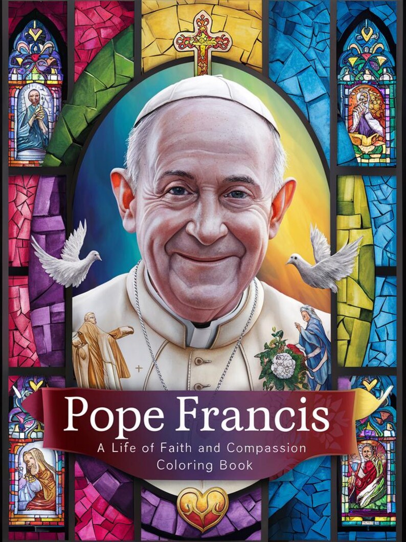 Pope Francis A Life of Faith and Compassion Coloring Book - Etsy