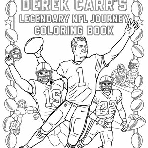 Derek Carr's Legendary NFL Journey Coloring Book - Etsy