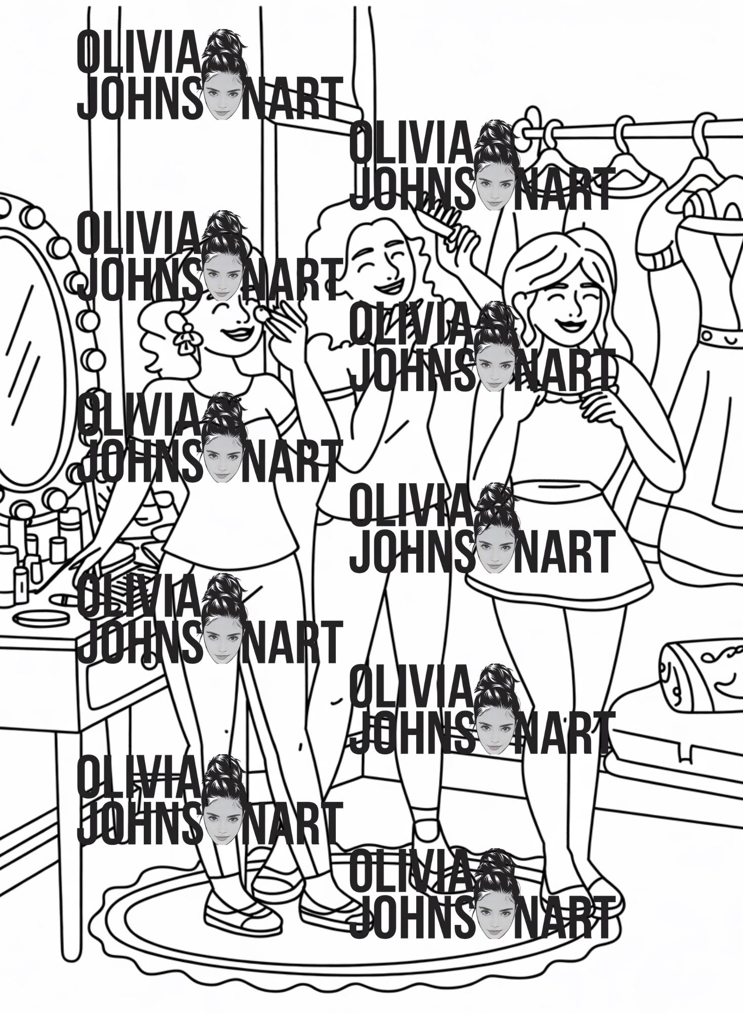 Girl Besties Night Out Coloring Book - Etsy