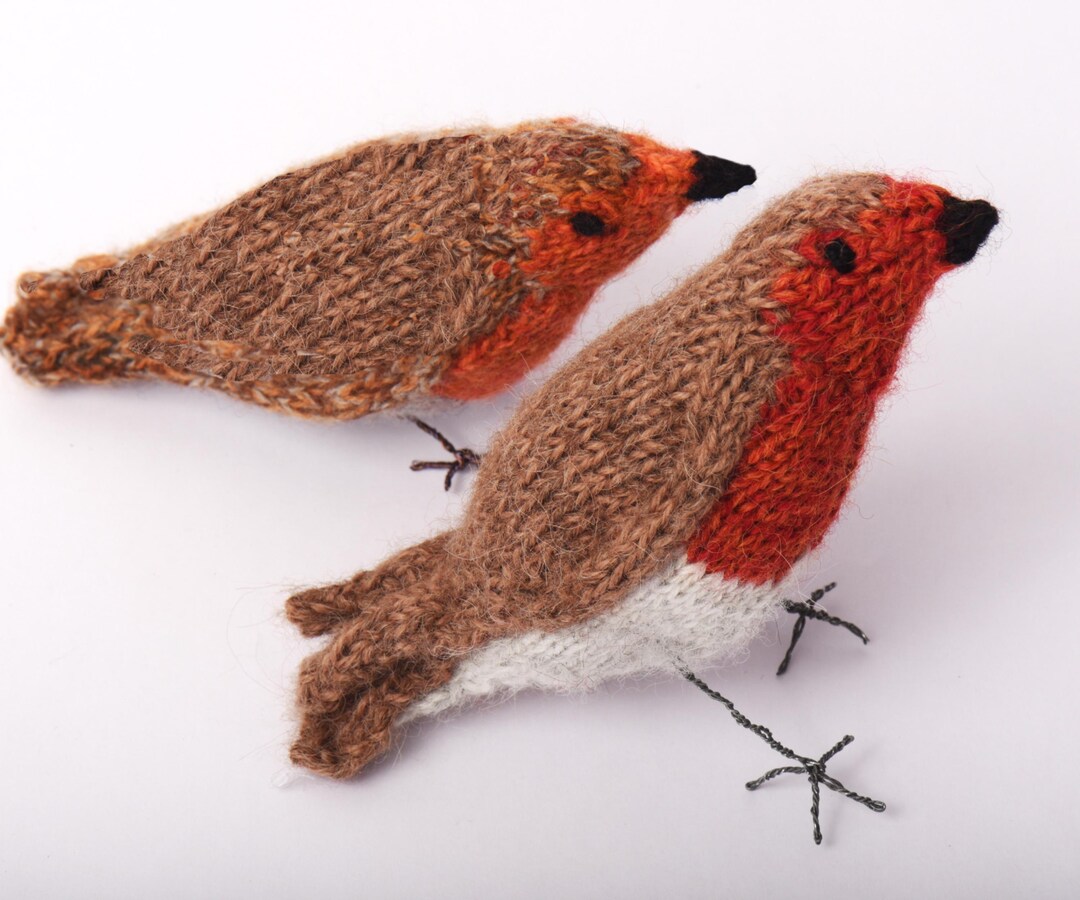 Robin Knitting Pattern PDF in English, to Make a Christmas Decoration ...