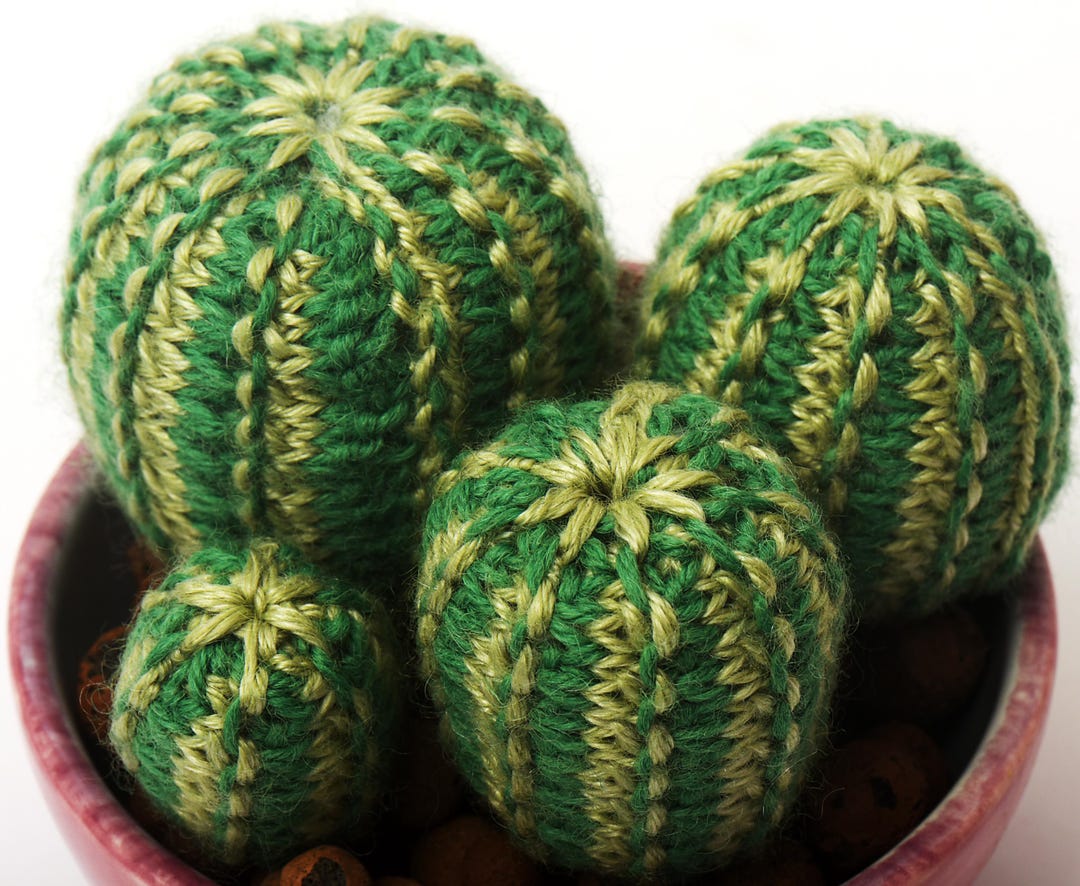 Barrel Cacti Knitting Pattern PDF in English. Easy to Knit. - Etsy
