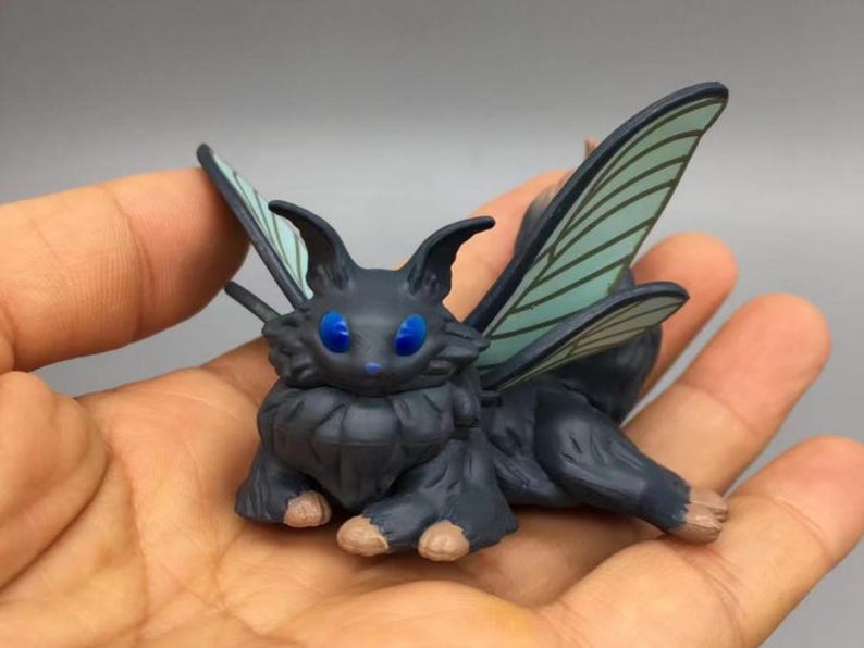 Butterfly Catsilkworm Moth Cat Statuette Sk Gashapon Assembling Toys ...