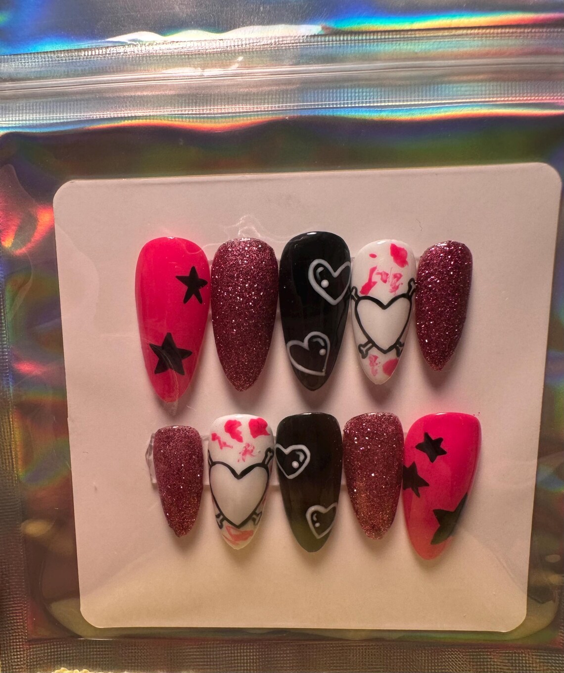 Avril Lavigne Nails - Etsy
