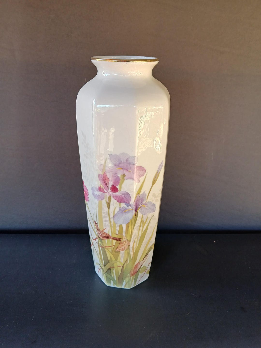 Vintage Japanese Ceramic Beehive Vase Irises Yamaji Elegant Vase L2 - Etsy