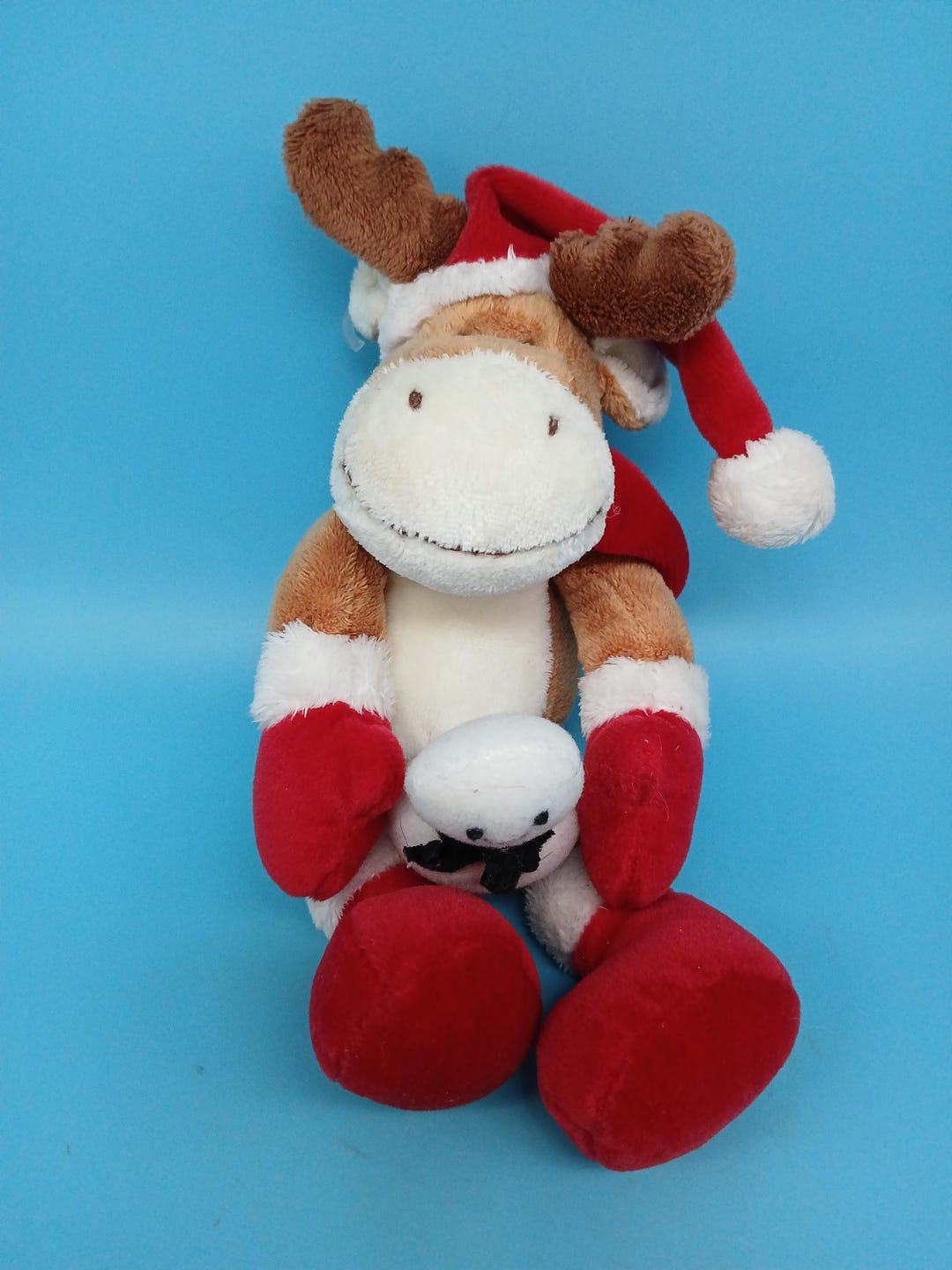 Gund Flopadoodles Moose Christmas Stuffy Collectible Stuffed Toy Plushy ...