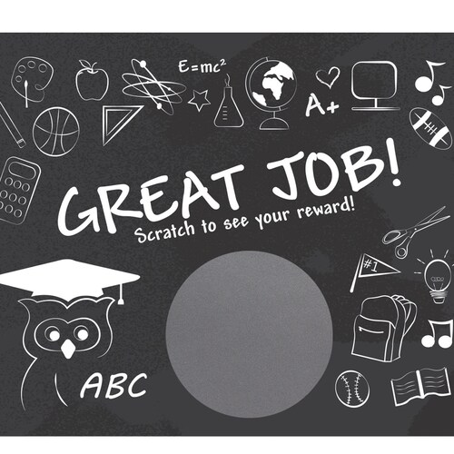 Teacher Parent Reward 50 Pack Scratch off Cards Do-it-yourself | Etsy