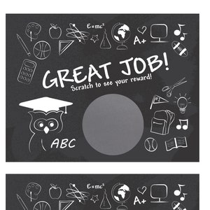 Teacher Parent Reward 50 Pack Scratch off Cards Do-it-yourself Kit DIY ...