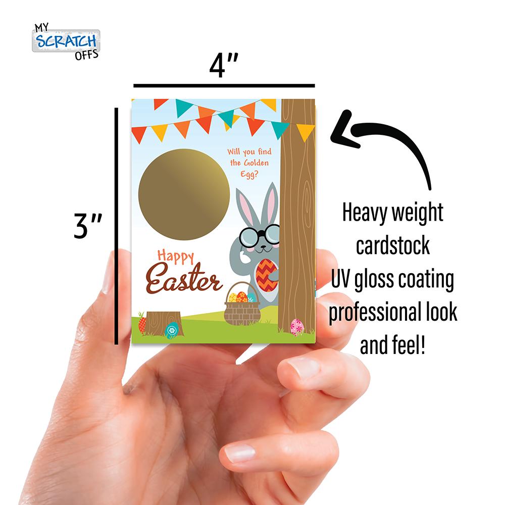 Easter Bunny Egg Hunt Scratch off Game: 26 Cards, 2 Winners - Etsy
