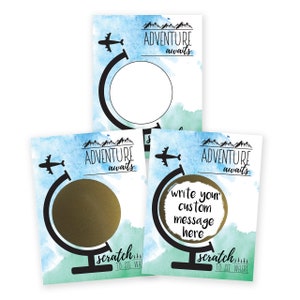 DIY Scratch off Ticket Kit: Adventure Awaits - 20 Cards - Etsy