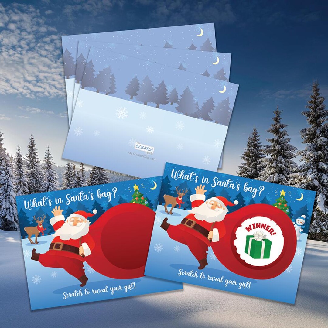 What's in Santa's Bag? Scratch off Game: Christmas Party Lotto - 26 ...