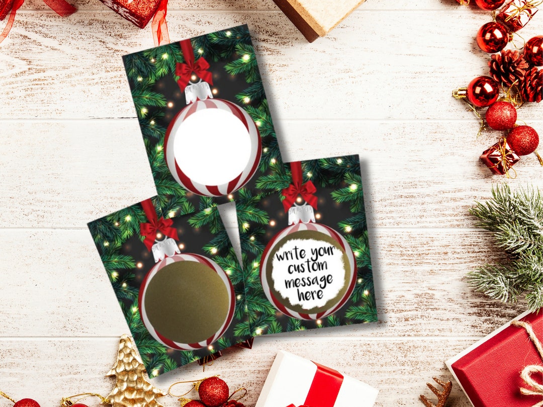Christmas Tree Ornament DIY Scratch off Ticket Scratch Notes Kit 20 ...
