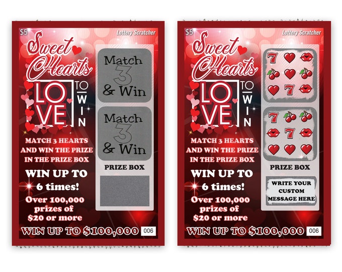 Scratch-off Love Coupons Scratch off Voucher Valentines Gift for Her ...