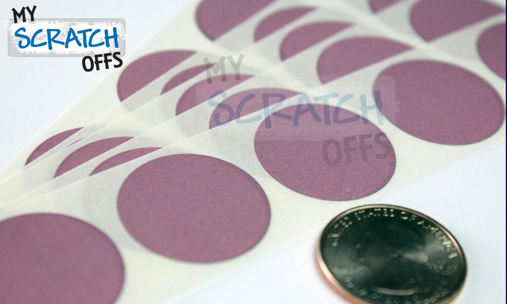 Pink 1 Round Scratch off Stickers Labels for DIY Crafts - Etsy