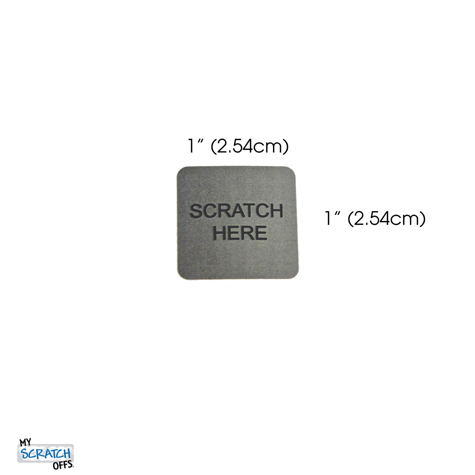 Silver 1" Square Scratch off Stickers: DIY Labels - Etsy