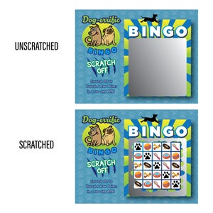 26 Pack Puppy Dog Scratch off Bingo Card Party Favors for Animal Lovers ...
