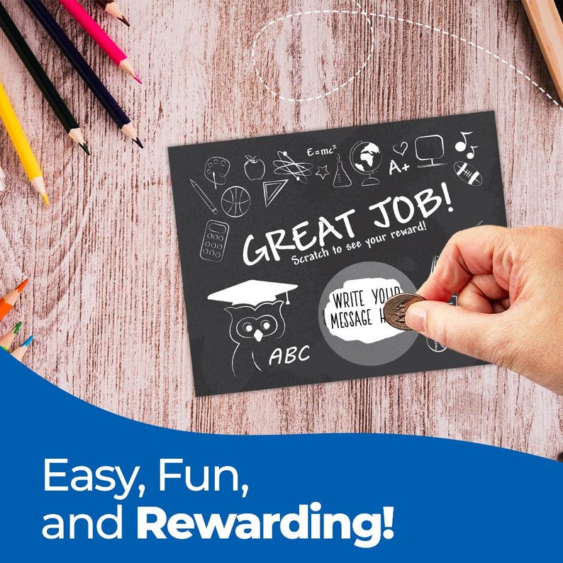 Teacher Reward DIY Make Your Own Scratch off Cards Classroom Rewards ...