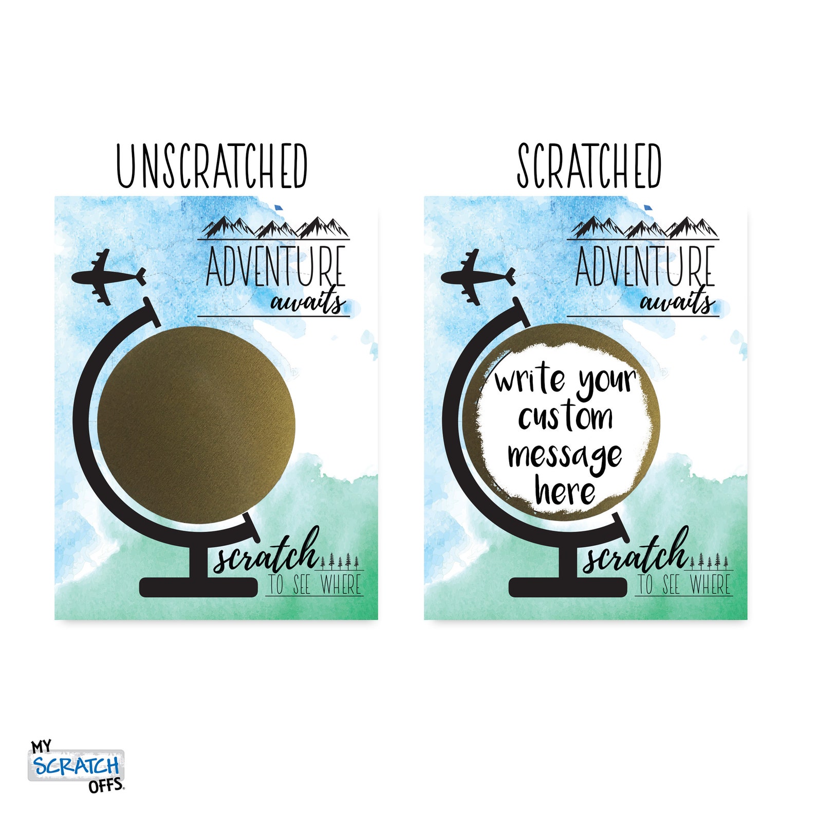 DIY Scratch off Ticket Kit: Adventure Awaits - 20 Cards - Etsy