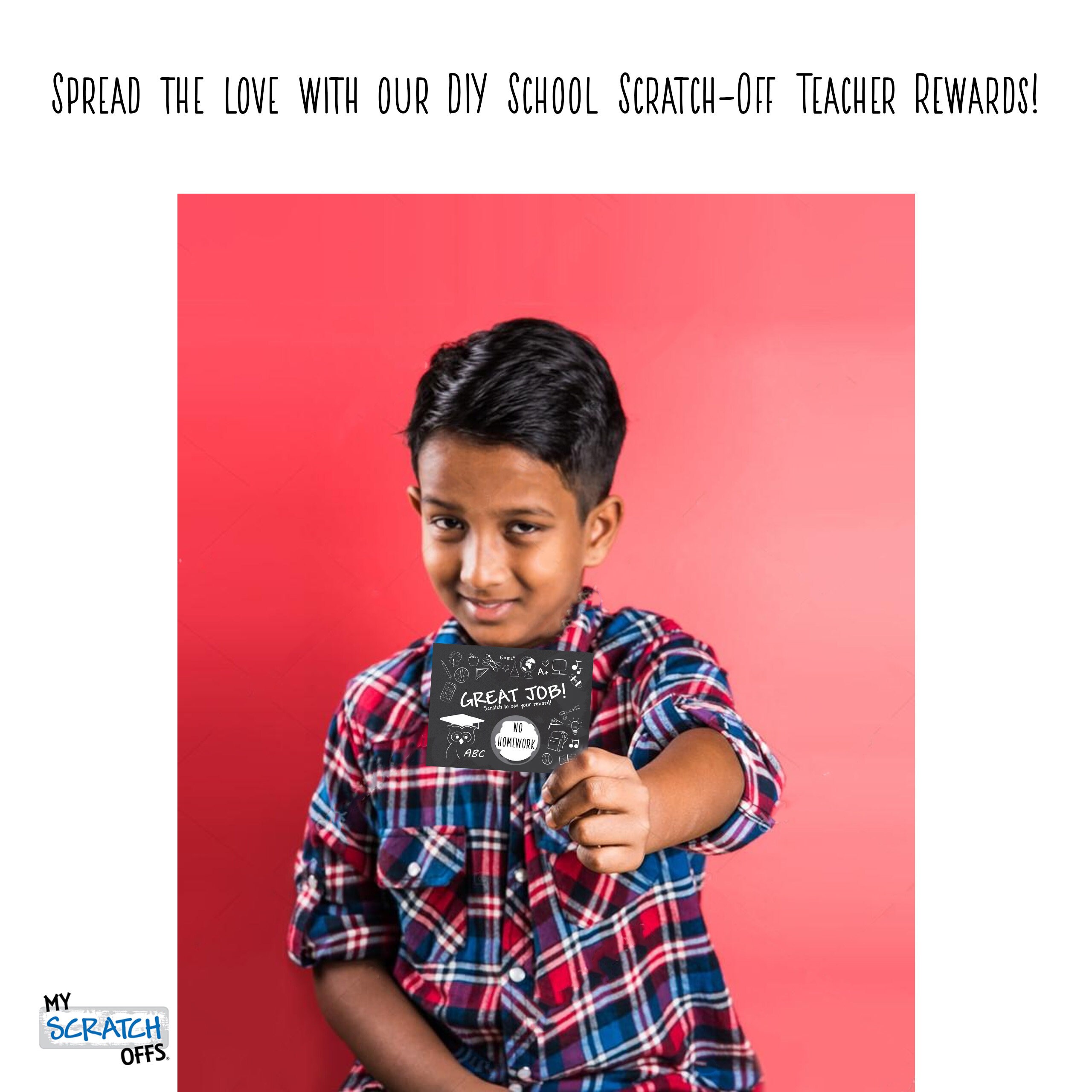 Teacher Parent Reward 50 Pack Scratch off Cards Do-it-yourself | Etsy