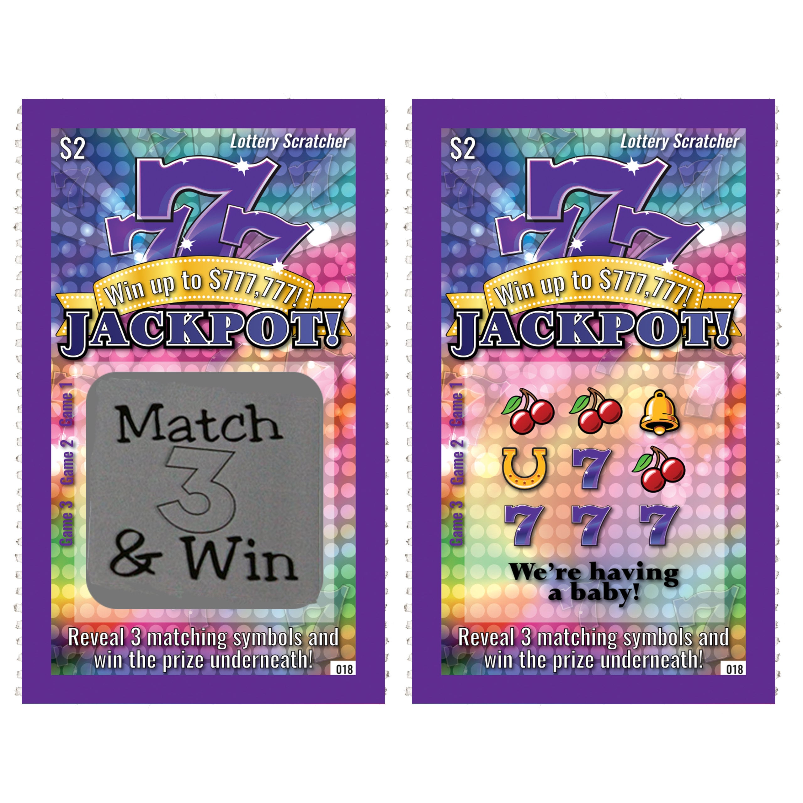 Scratch off Pregnancy Announcement Jackpot Lotto Lottery - Etsy