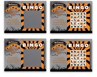 Halloween Find the Pumpkin Jack-o'lantern Scratch off - Etsy