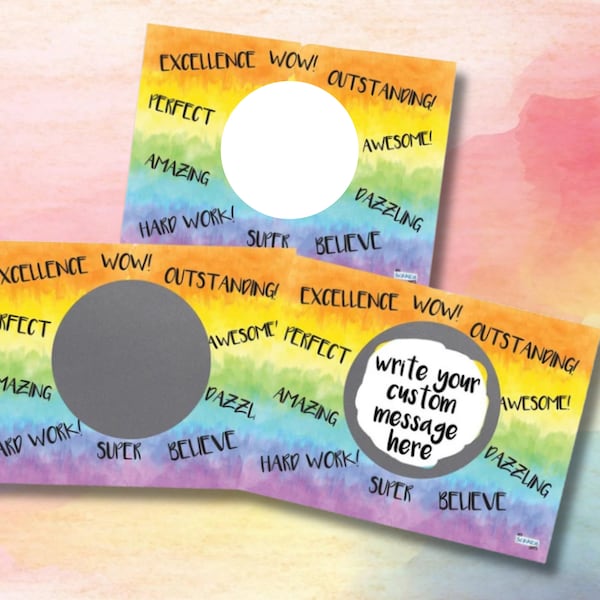 Custom Scratch off Card - Etsy