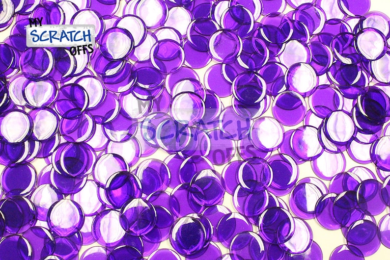 Purple Translucent Scratch off Game Lotto Lottery Scratcher - Etsy ...