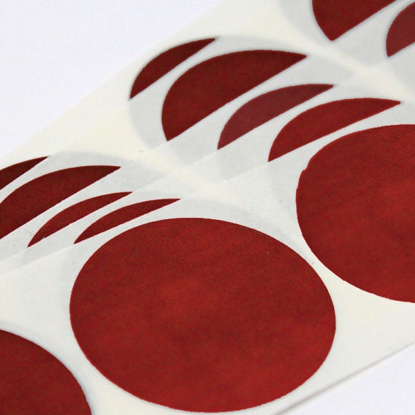 Red Circle Stickers - Etsy