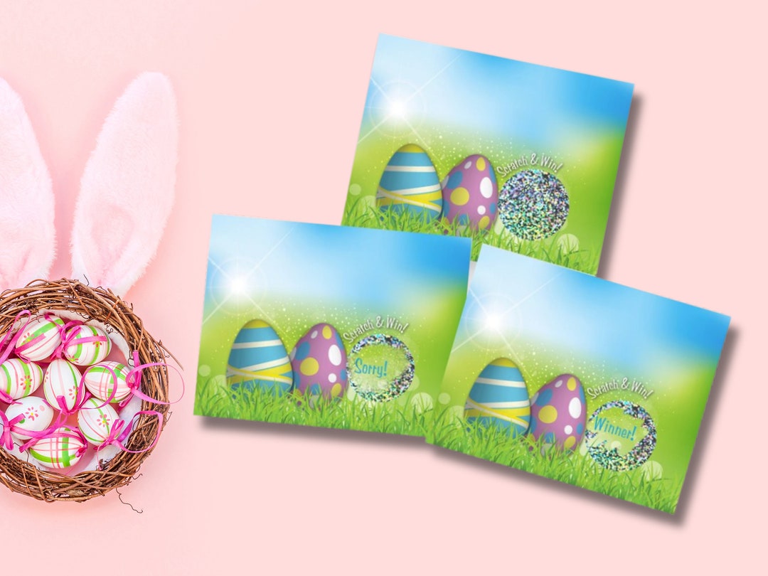 Easter Egg Hunt Scratch off Game Cards: Family Fun, 26 Pack - Etsy