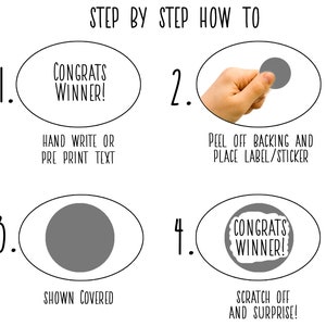 DIY Scratch off Ticket Scratchnotes Kit of 20 Cards Businesses Thank ...