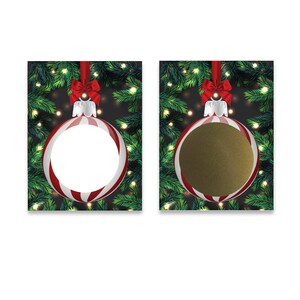 Christmas Tree Ornament DIY Scratch off Ticket Scratch Notes Kit 20 ...