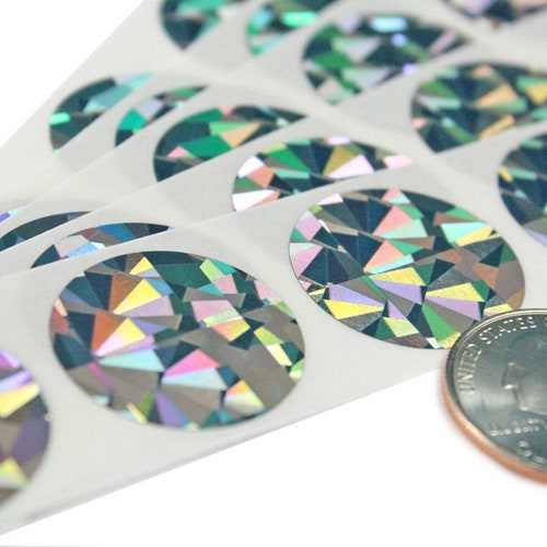 Gold 2 Round Scratch off Stickers Labels for DIY Crafts | Etsy