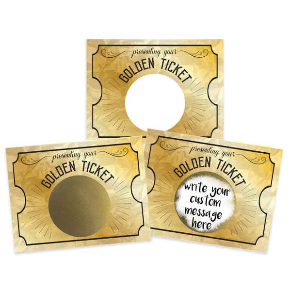 Golden Tickets - Etsy