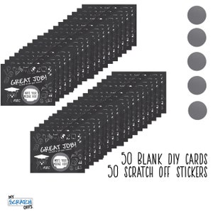 Teacher Parent Reward 50 Pack Scratch off Cards Do-it-yourself Kit DIY ...