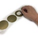 Gold 2 Round Scratch off Stickers Labels for DIY Crafts Invitations ...
