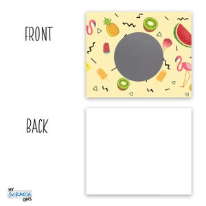 Summer Activity Fun Tropical Theme DIY Scratch off Tickets Kit of 20 ...