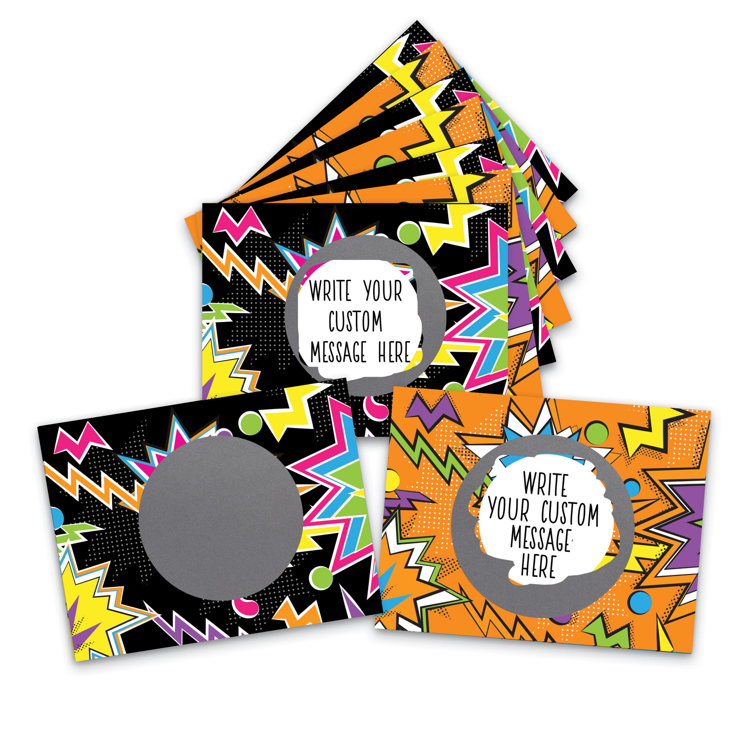 Halloween Scratch off Reward Cards: DIY Classroom Incentive, Zig Zag ...
