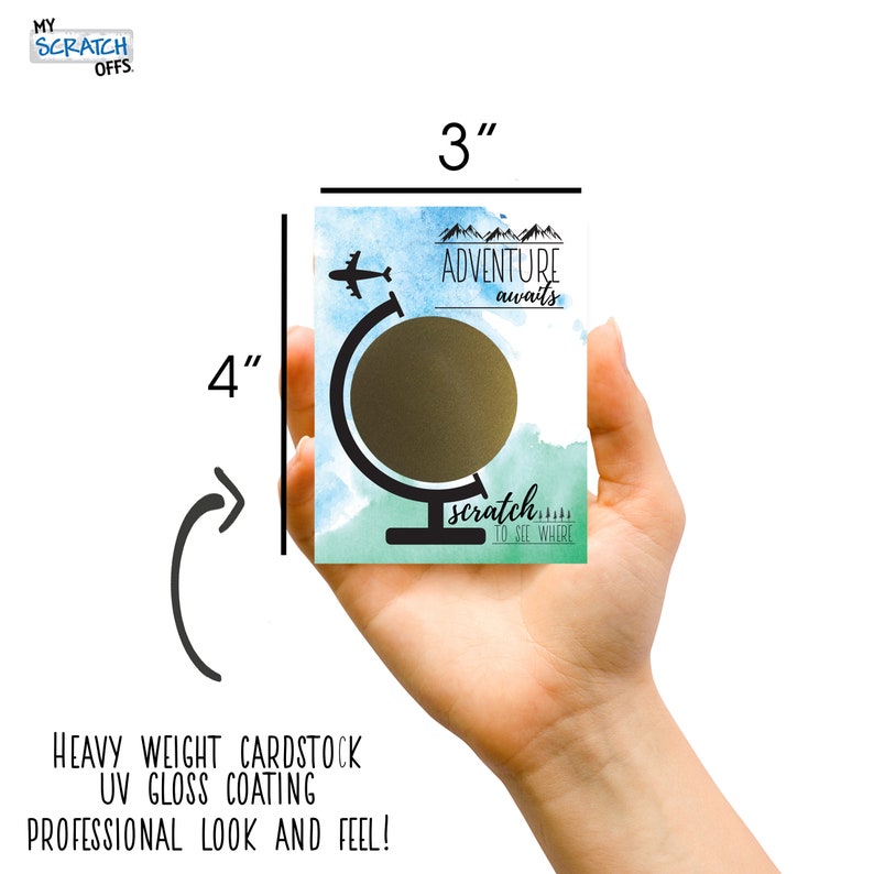 DIY Scratch off Ticket Kit: Adventure Awaits - 20 Cards - Etsy