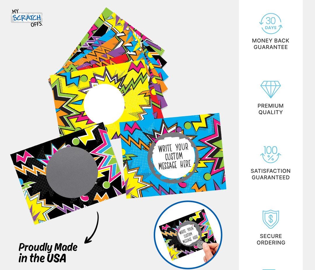 Teachers Rewards DIY Make Your Own Scratch off Cards Back to School Zig ...