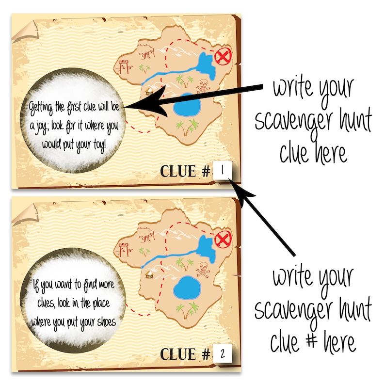 Treasure Map Scavenger Hunt DIY Make Your Own Scratch off - Etsy
