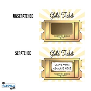 My Scratch Offs Gold Ticket DIY Make Your Own Scratch off Ticket Small ...