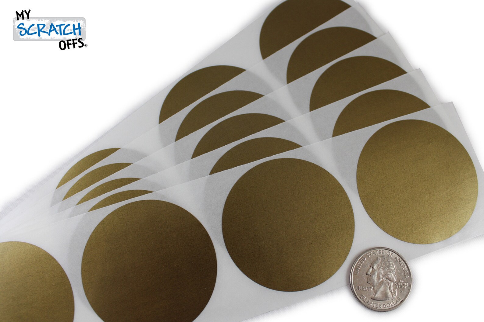 Gold 2 Round Scratch off Stickers Labels for DIY Crafts - Etsy