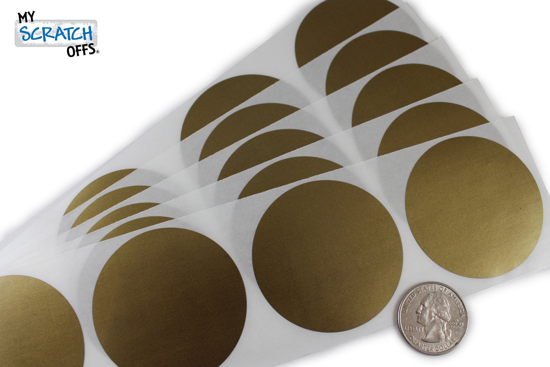 Gold 2 Round Scratch off Stickers Labels for DIY Crafts - Etsy