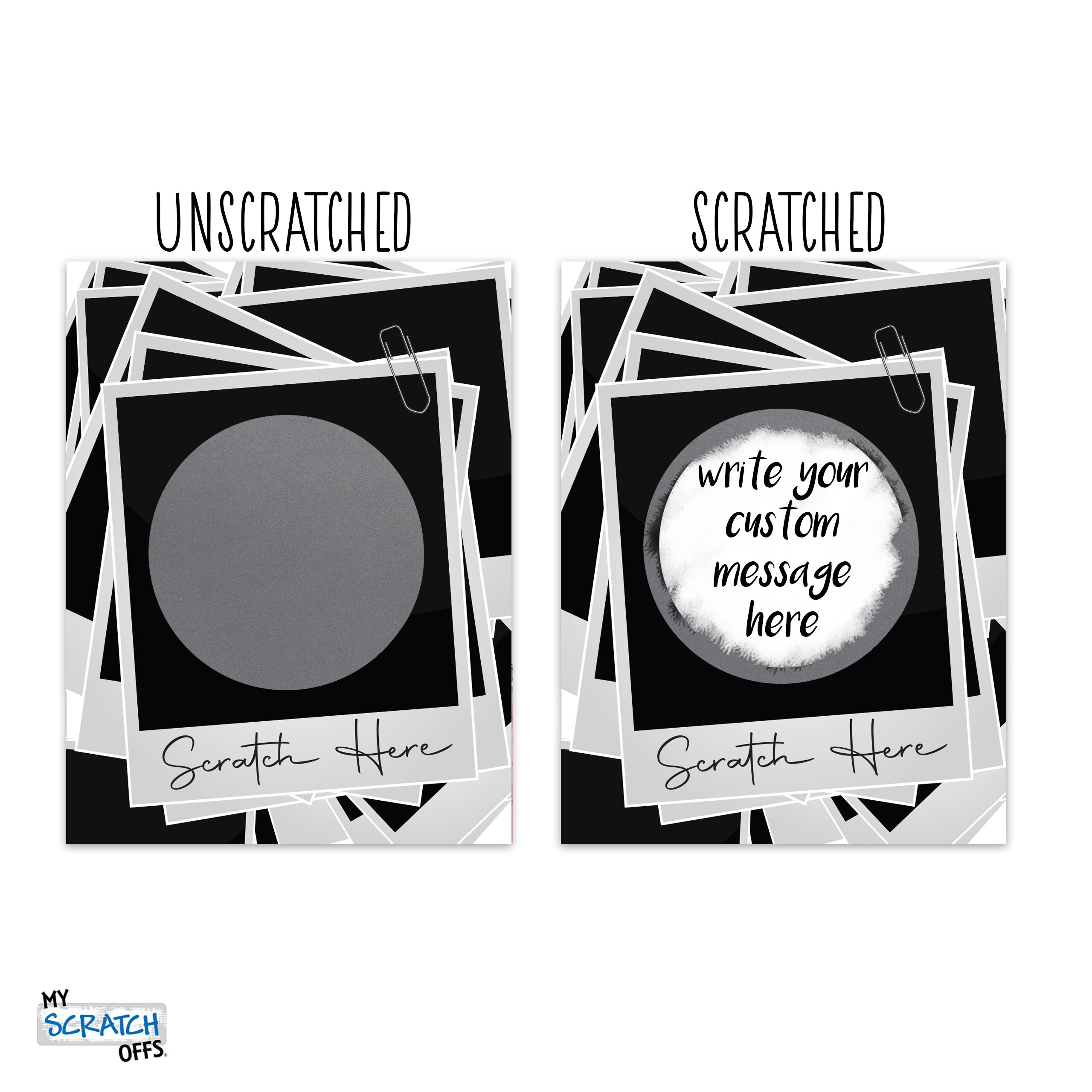 DIY Scratch off Ticket Scratch Notes Kit of 20 Cards Great for - Etsy