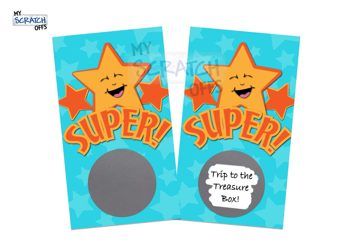 Teacher Reward Student Rewards Incentive Scratch off Cards DIY - Etsy
