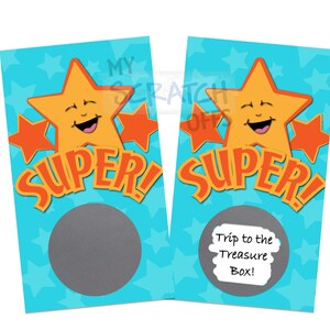 Teacher Reward Student Rewards Incentive Scratch off Cards DIY Self ...