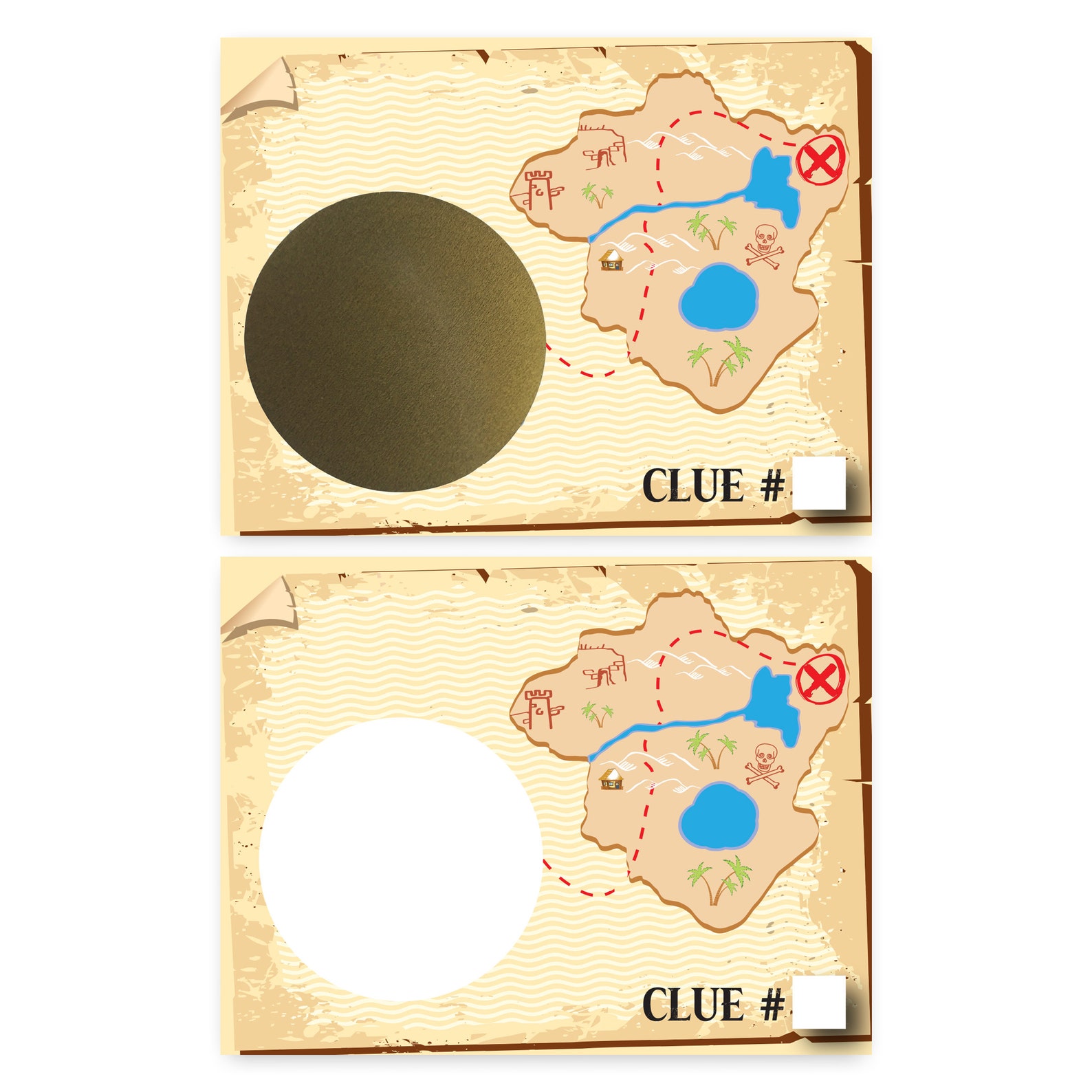 Treasure Map Scavenger Hunt DIY Make Your Own Scratch off - Etsy